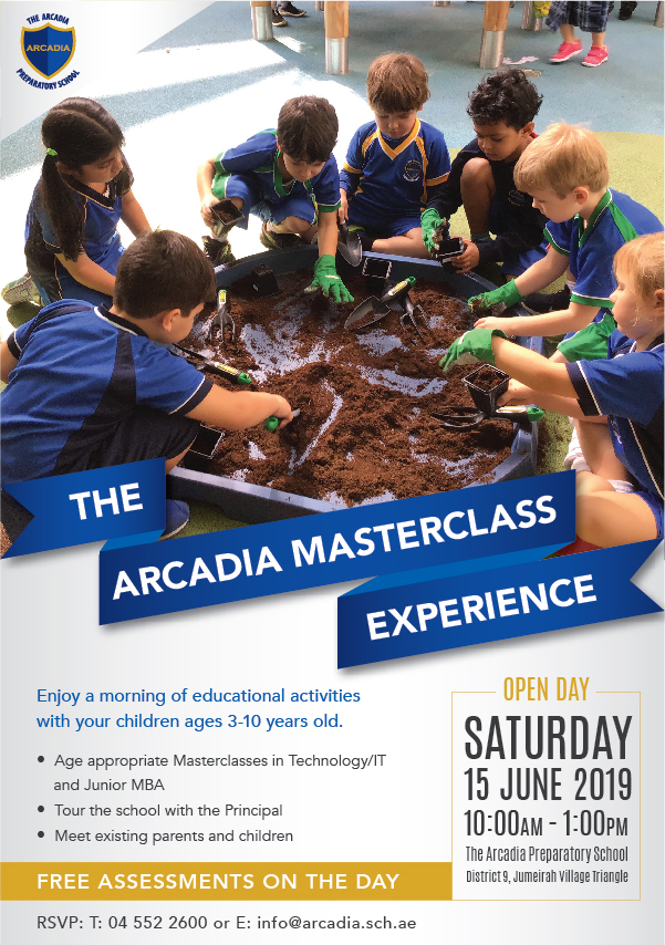 This Saturday is the Arcadia Experience! – Jumeirah Village Triangle